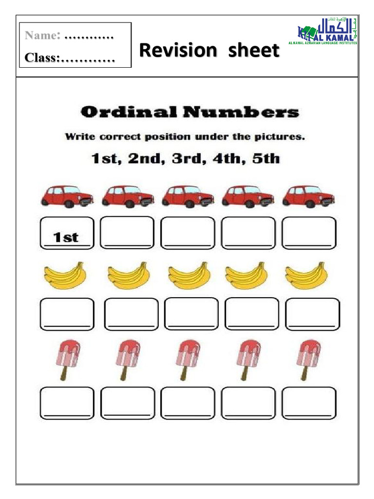 Revision Sheet: Class | PDF