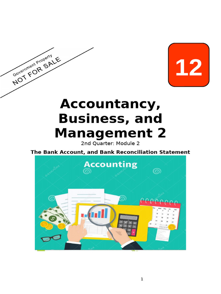 FABM2-Q2-Module2-week-3-and-4 | PDF | Cheque | Transaction Account