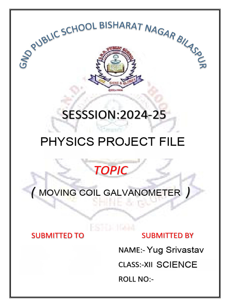 English Project Front Page | PDF