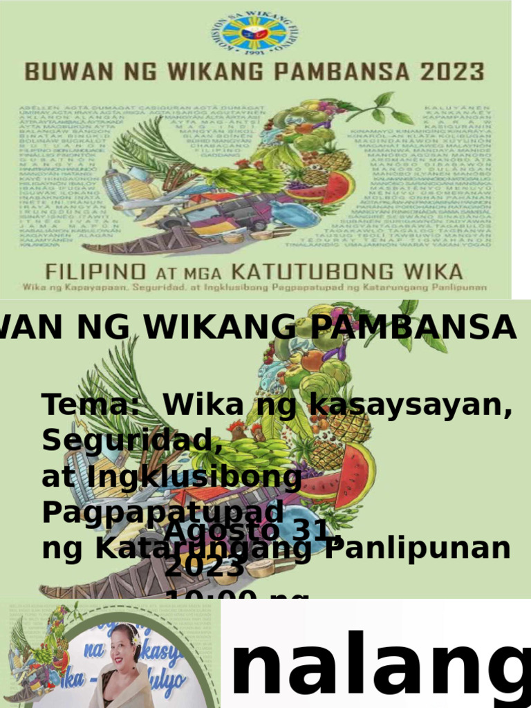 Buwan NG Wika 2023 | PDF