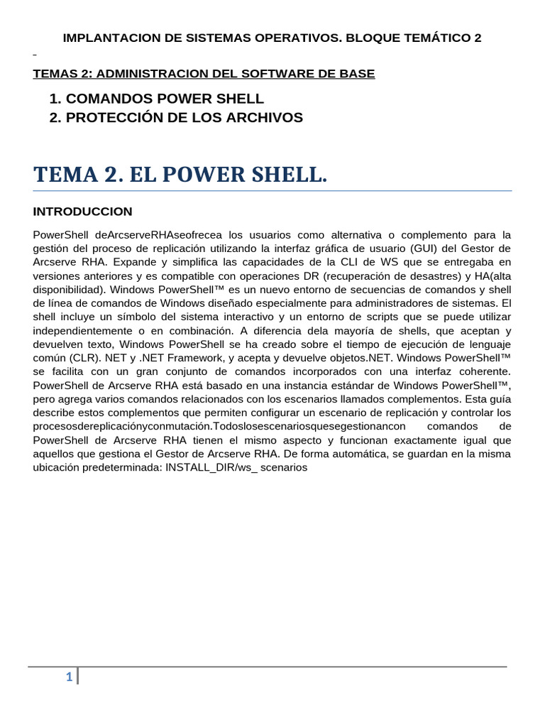Bloque 2 - Tema 2 y 3 | PDF | Interfaz de línea de comando | Archivo de computadora
