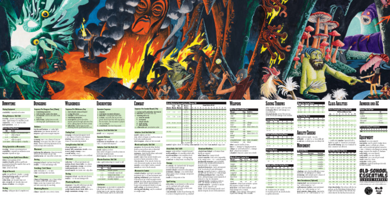 Old-School Essentials Deluxe Referee's Screen | PDF