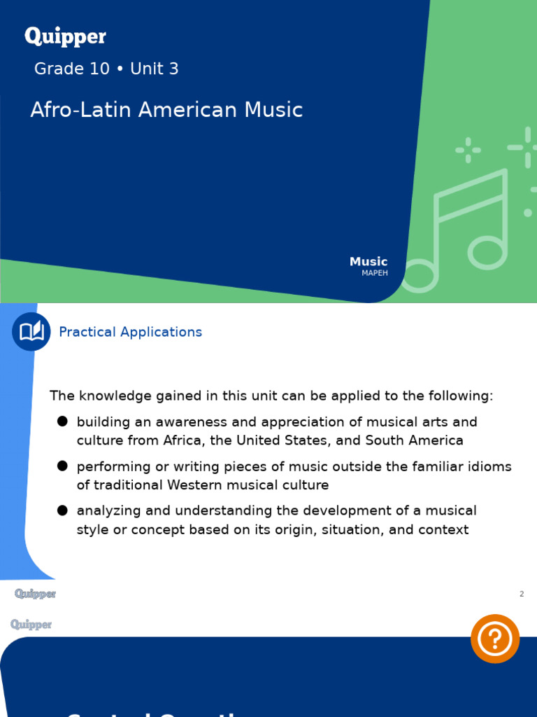 Mapeh 10 Music Q3 D3 | PDF | Drum | Musicology