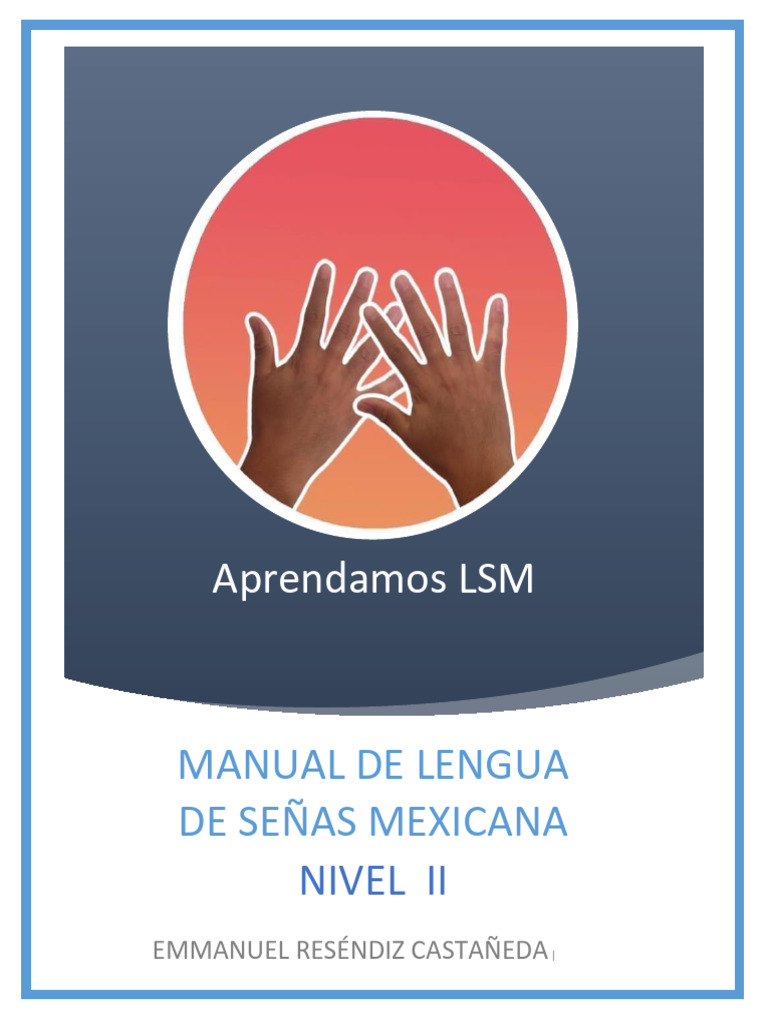 Pronombres Y Cortesía En Lsm Pdf Pronombre Verbo
