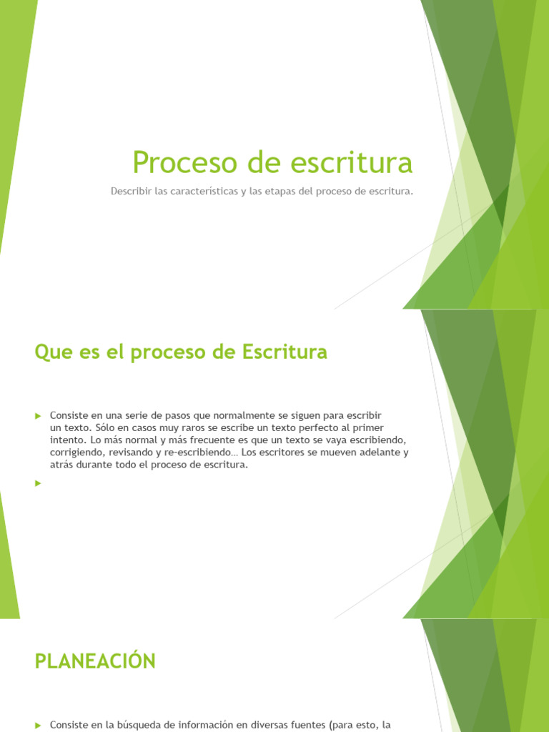 1 Proceso de escritura | PDF
