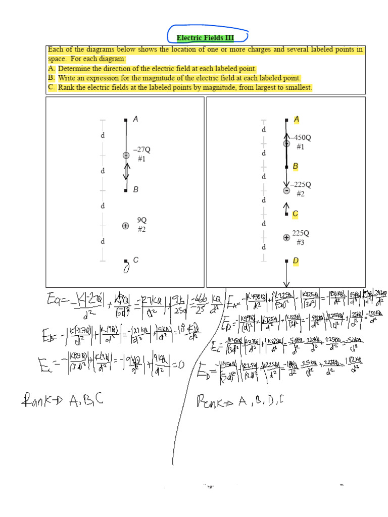 Electric Field Analysis and Ranking | PDF