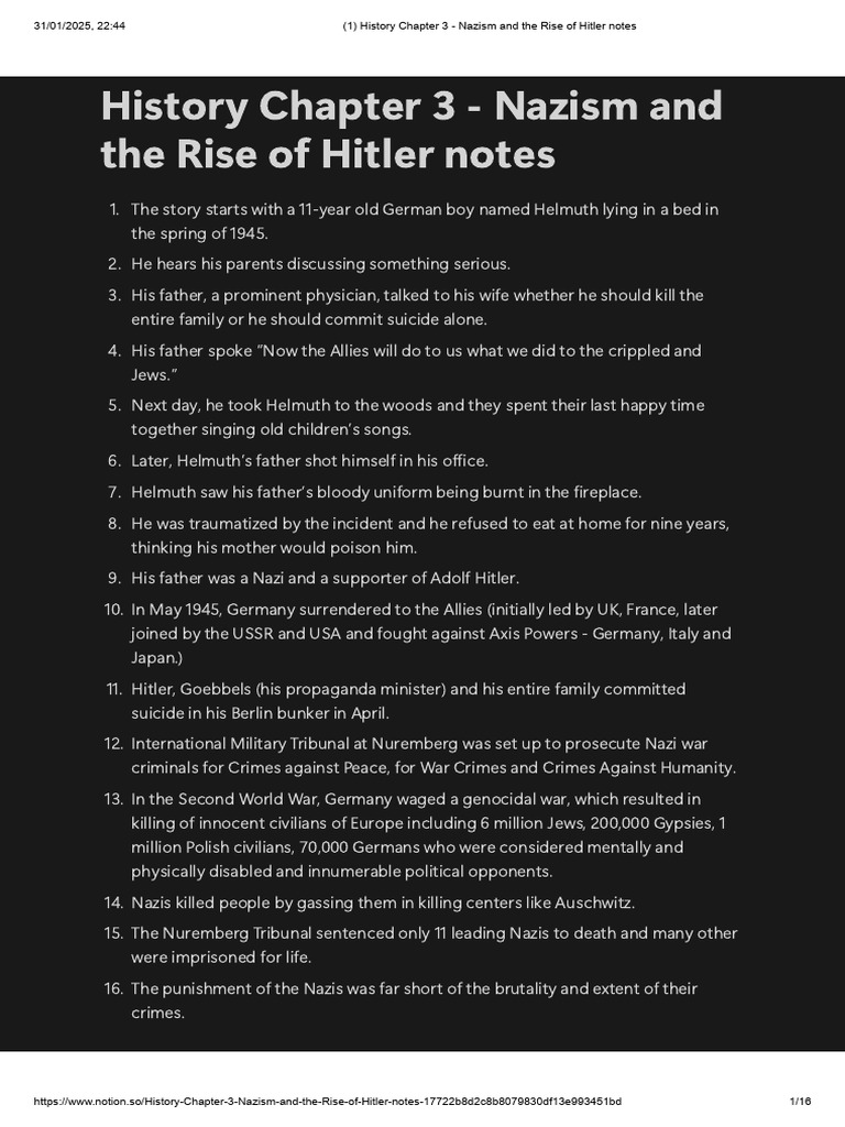 Nazism and Hitler's Rise: Key Events | PDF | Nazi Germany | Weimar Republic