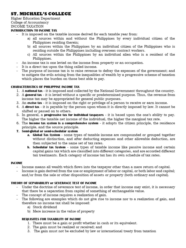 Module 2 - Introduction To Income Tax | PDF | Taxes | Income Tax