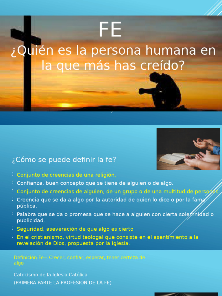 Definición y Significado de la Fe | PDF | Fe | Salvación