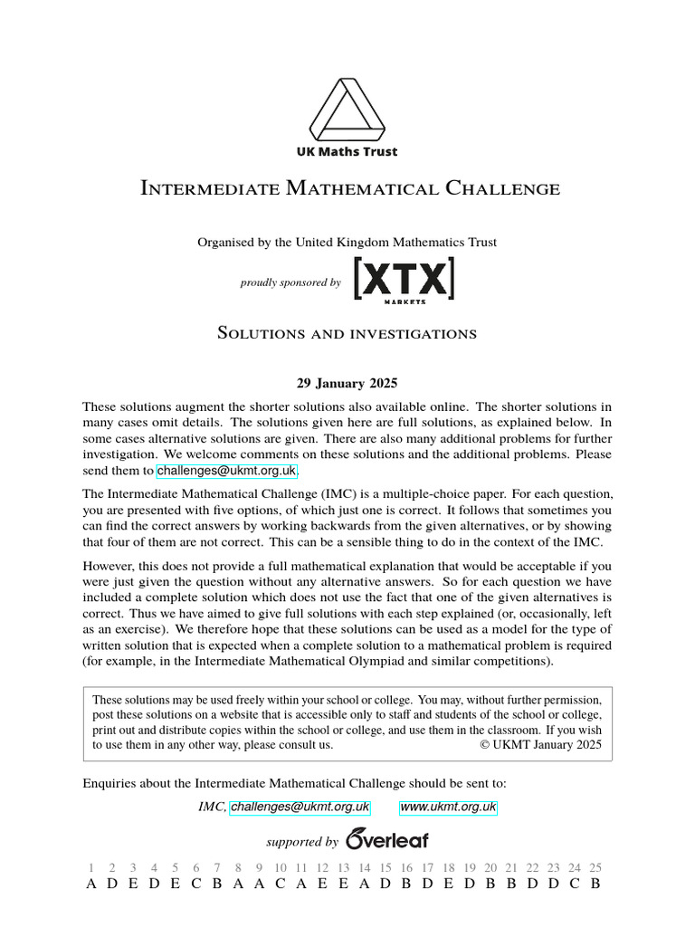 IMC 2024 Problems and Solutions | PDF | Sphere | Triangle
