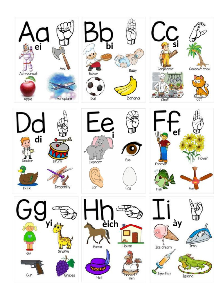 Abc Ingles Ilustrado | PDF
