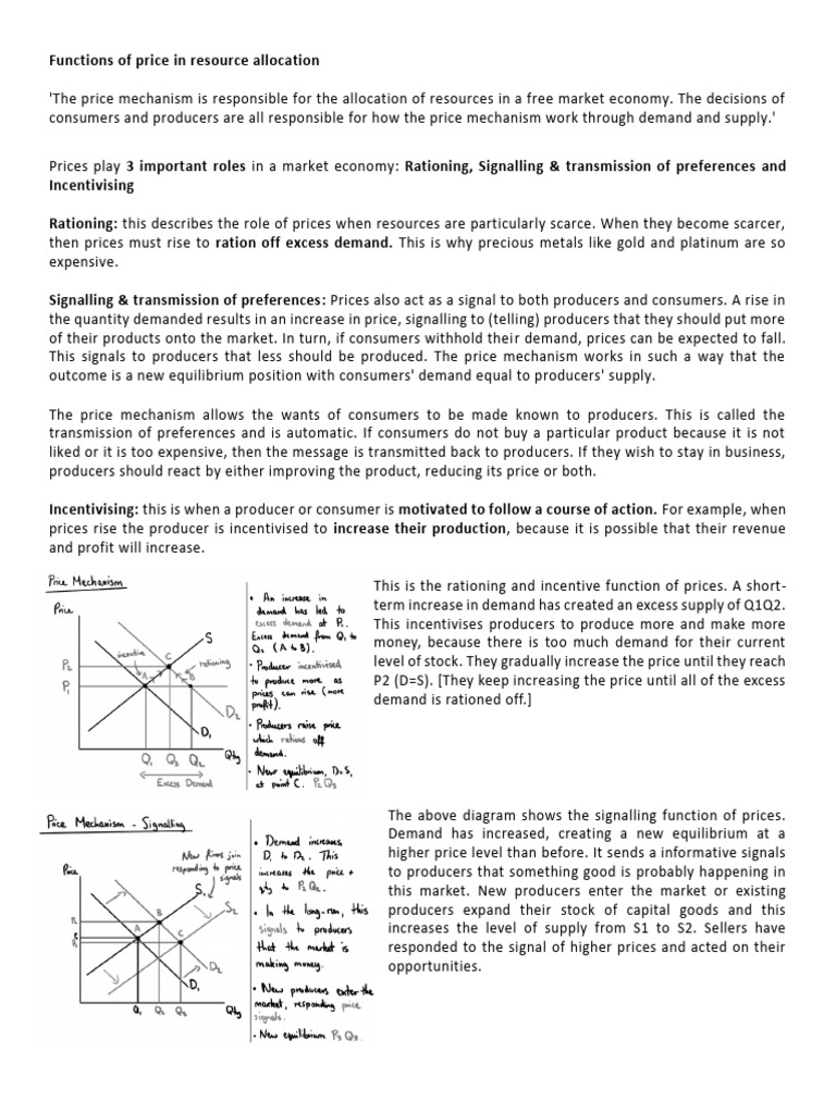 Function of prices | PDF | Prices | Economic Equilibrium