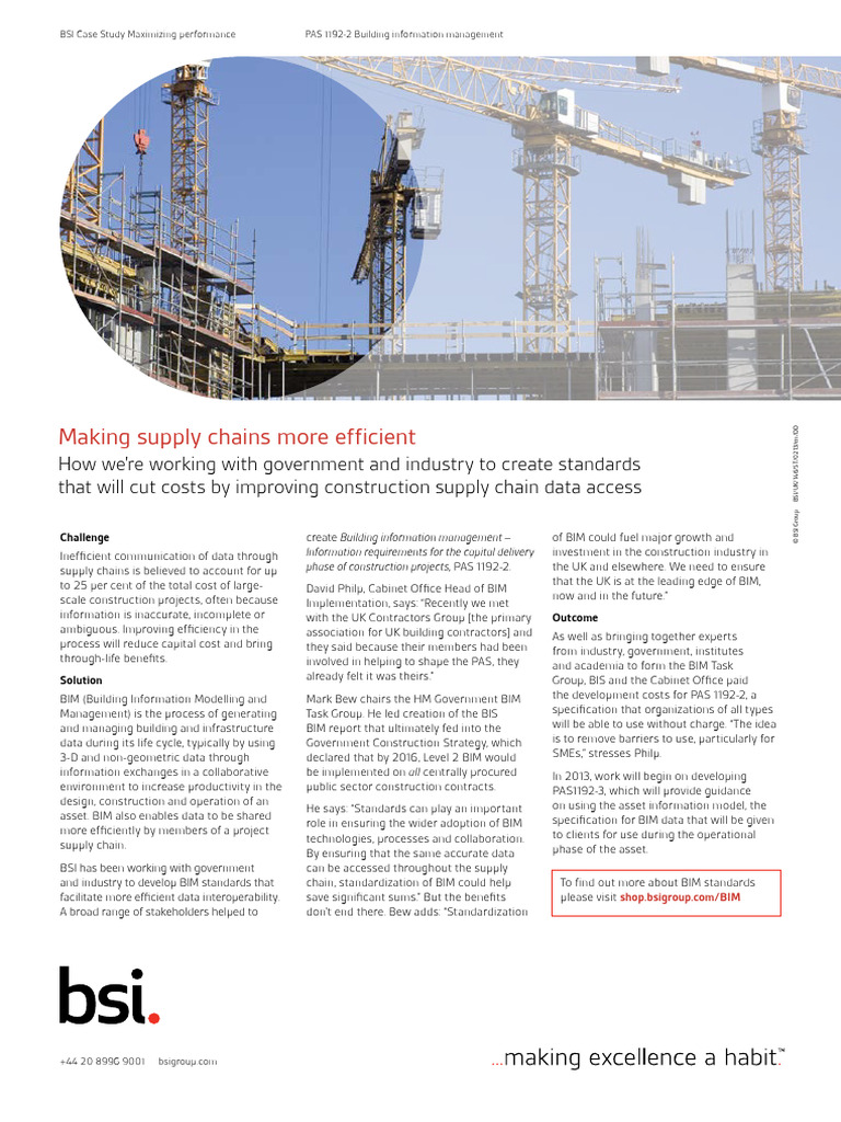 Bsi Maximizing Performance Pas 1192 2 Building Information Management ...