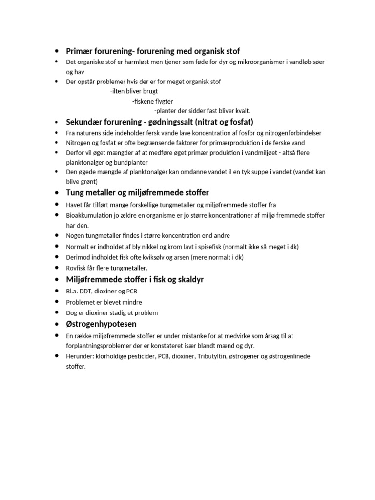 Primær Forurening | PDF