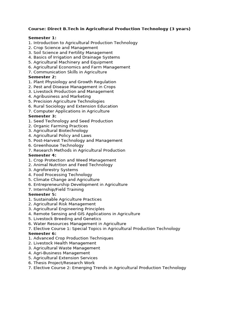 Agricultural Production Technology | PDF | Agriculture | Sustainable ...