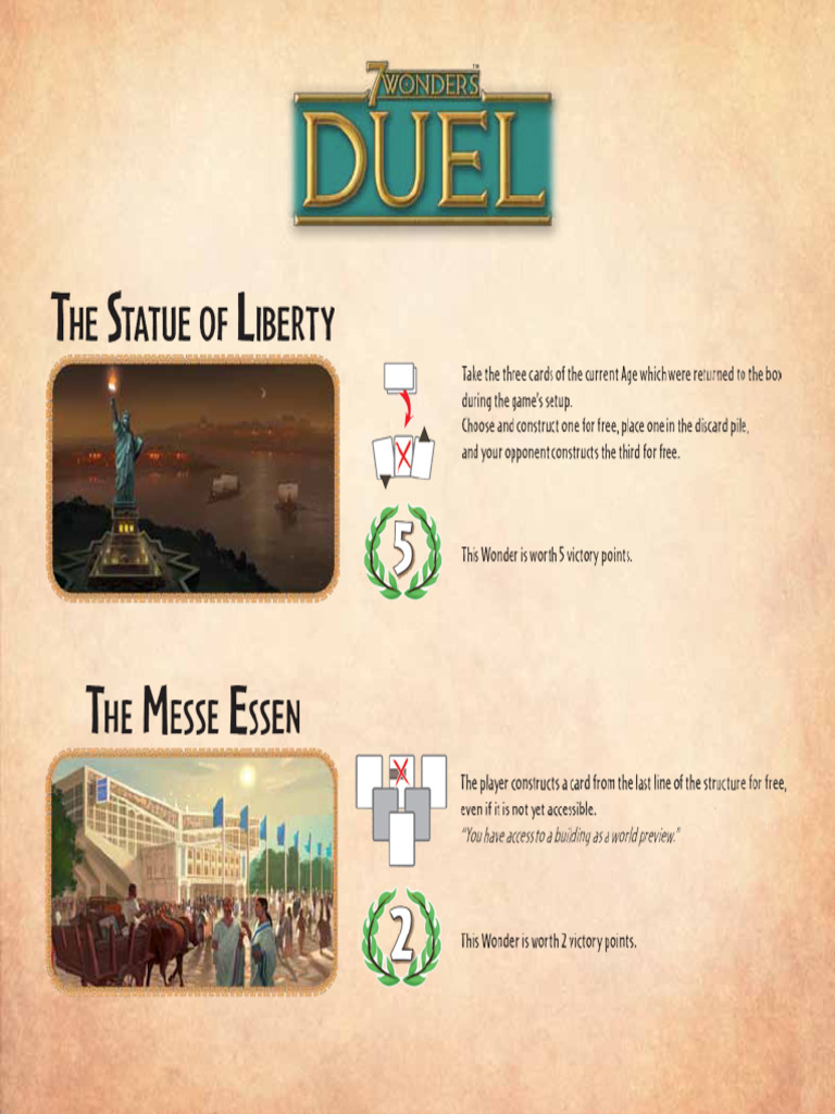 7 Wonders Duel Cards AI | PDF