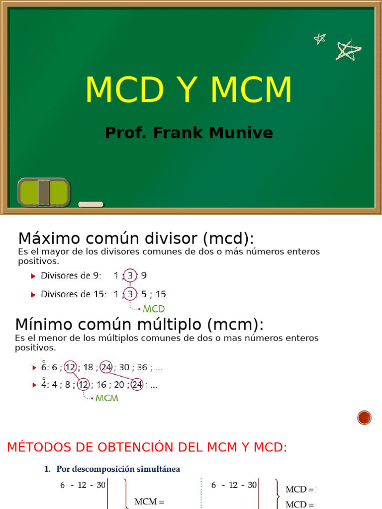 MCD y MCM | PDF