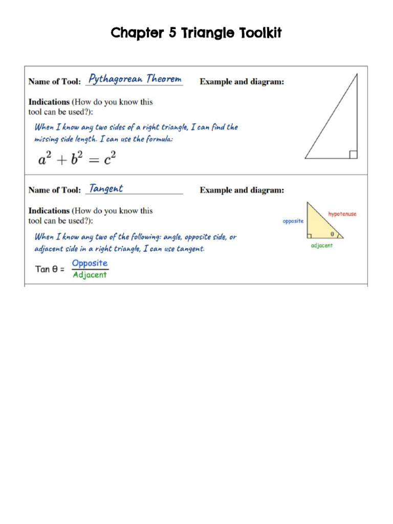 Chapter 5 Triangle Toolkit | PDF