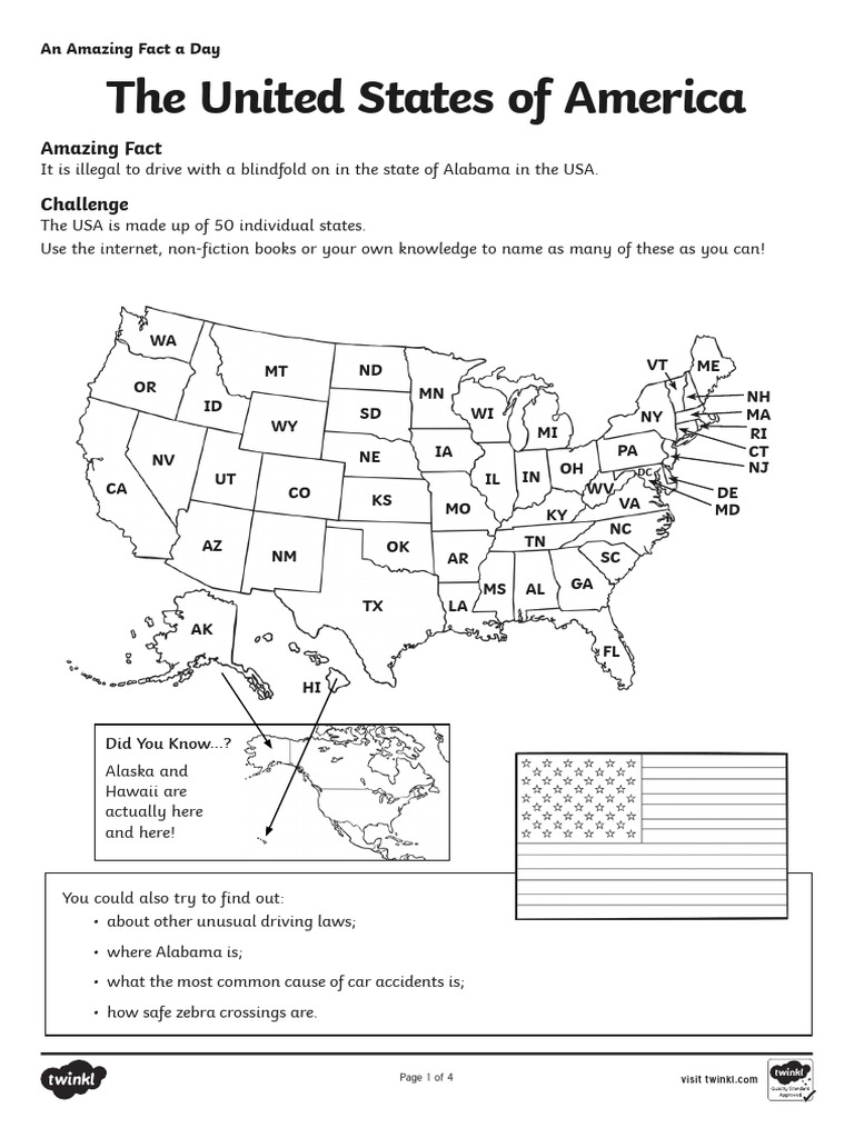 Worksheet 50 States and Capital | PDF | Transport | Land Transport