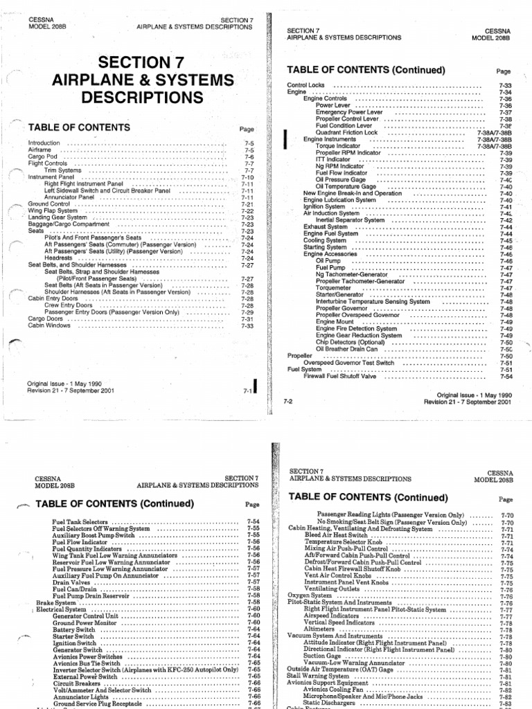Caravan POH Sections 7 8 (1) | PDF