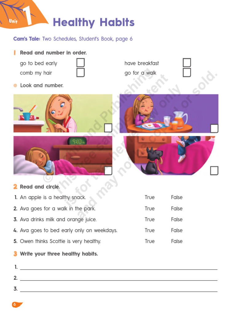 HEALTHY HABITS Primary Fly High 3 Practice Book SU - Cleaned | PDF | Eating Behaviors Of Humans ...