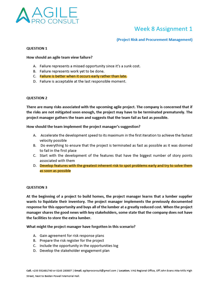 Agile Project Risk Management | PDF | Risk | Scrum (Software Development)