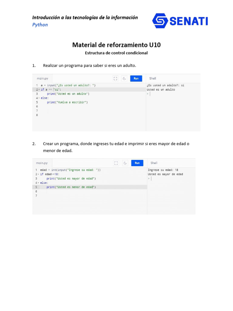 Material de Reforzamiento U10 | PDF