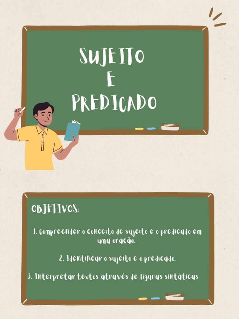 Sujeito e Predicado PDF | PDF | Assunto (gramática) | Predicado (gramática)