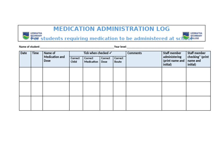 medication-administration-log | PDF