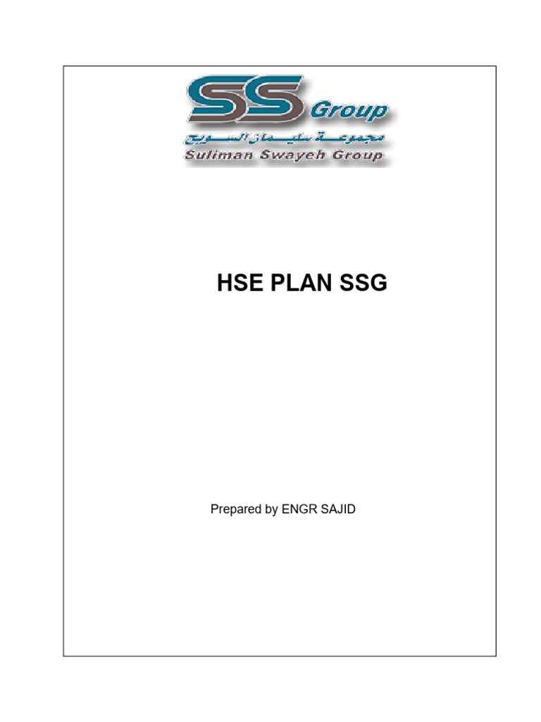 HSE Plan for Construction Safety | PDF | Occupational Safety And Health ...
