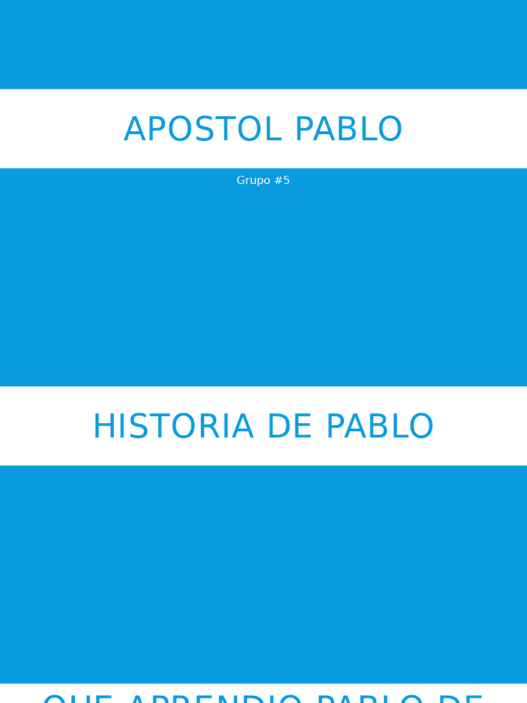 Enseñanzas de Pablo y su Aplicación | PDF