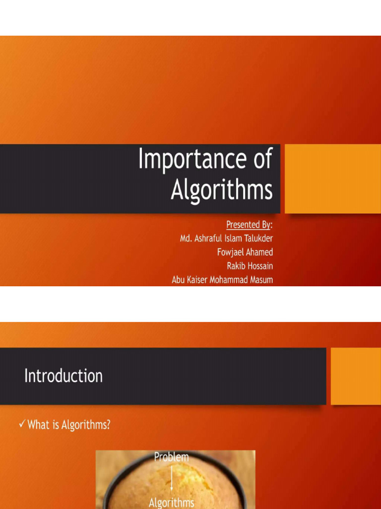 03 Importance of Algorithm | PDF