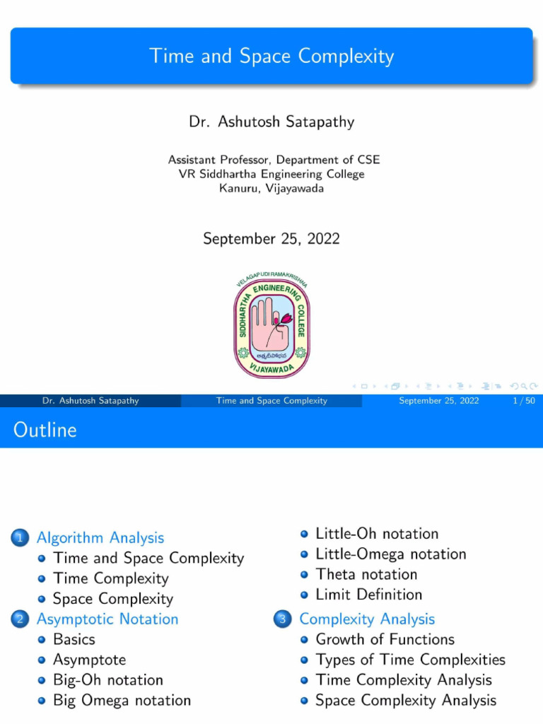 02 Time and Space Complexity | PDF