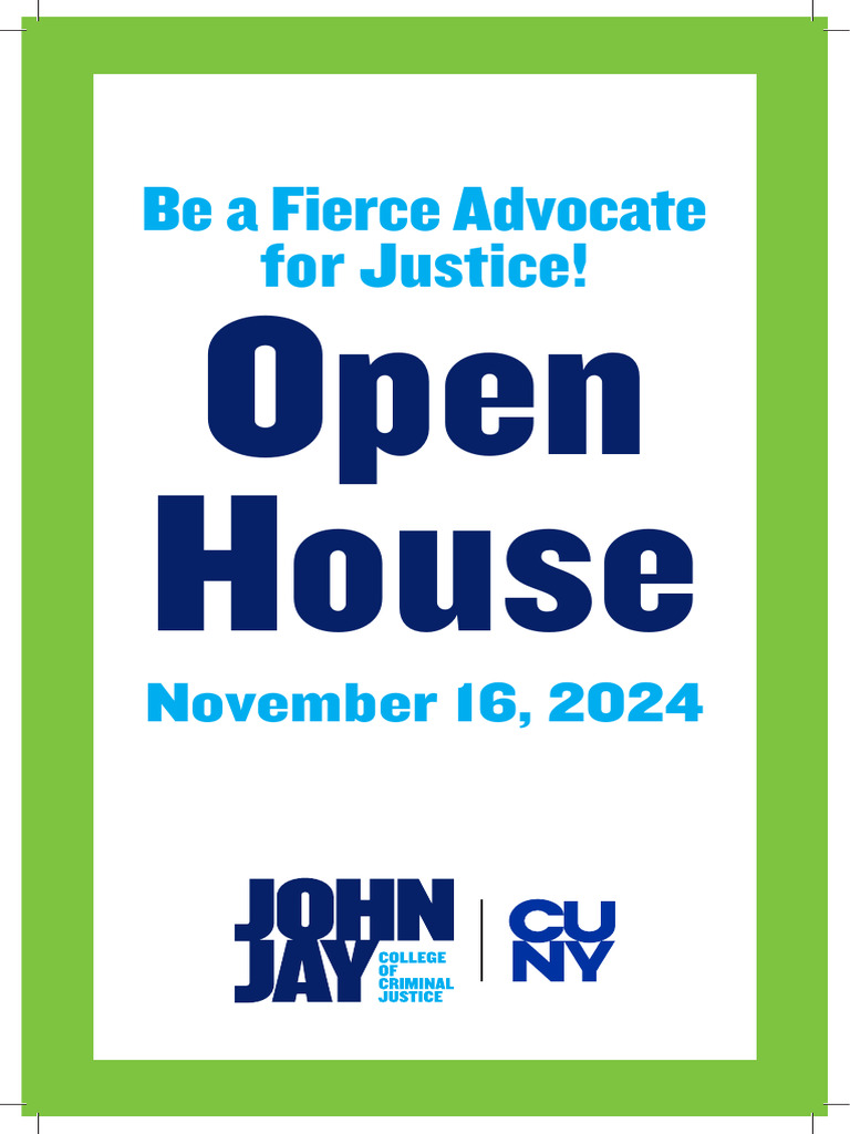 John Jay College Open House 2024 | PDF | Crimes | Crime & Violence
