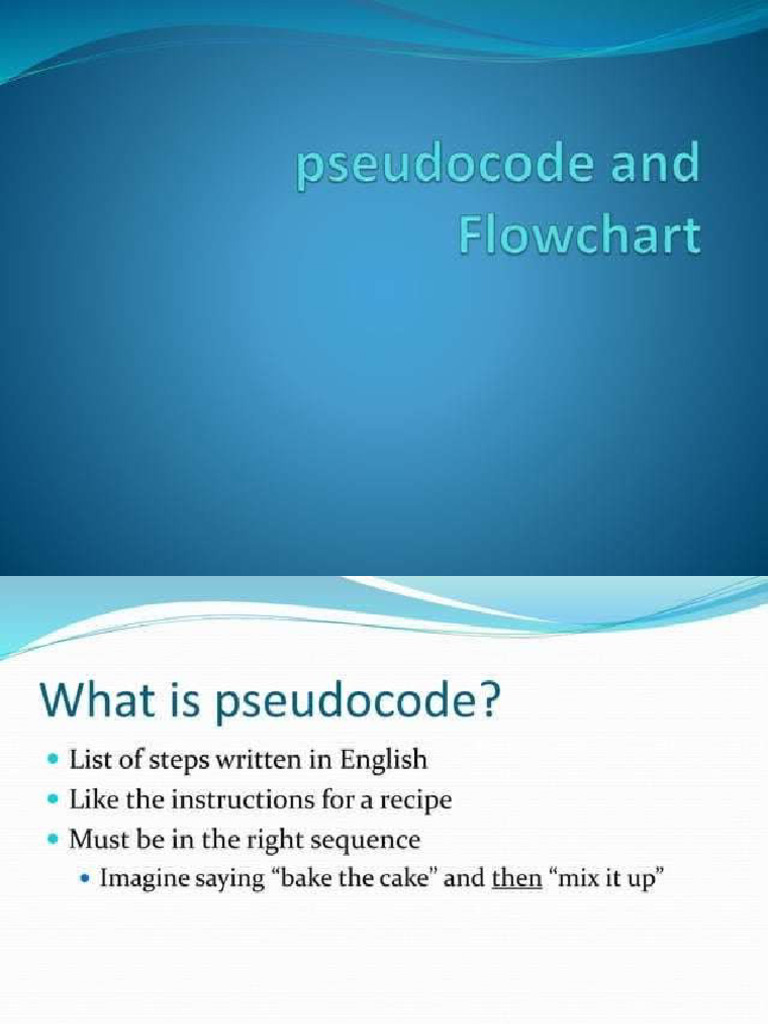 06 Flowchart and Pseudocode | PDF