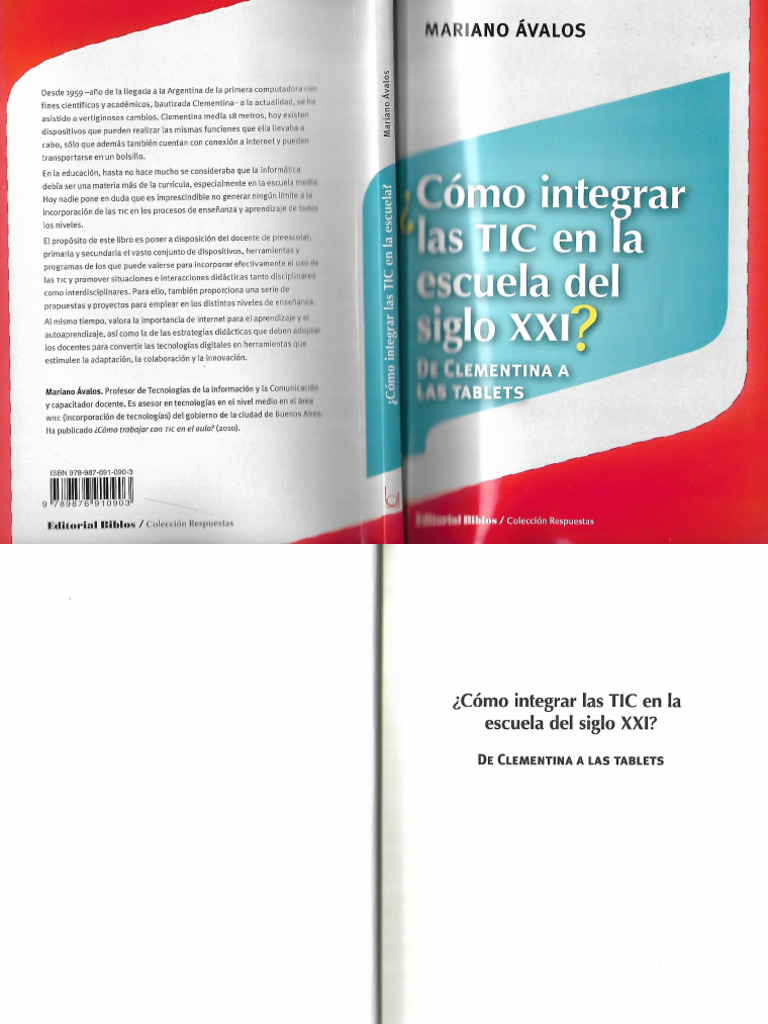 Como Integrar Las TIC en La Escuela (Mariano Avalos) | PDF