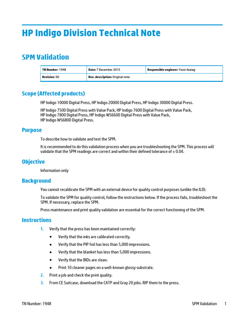 SPM Validation | PDF