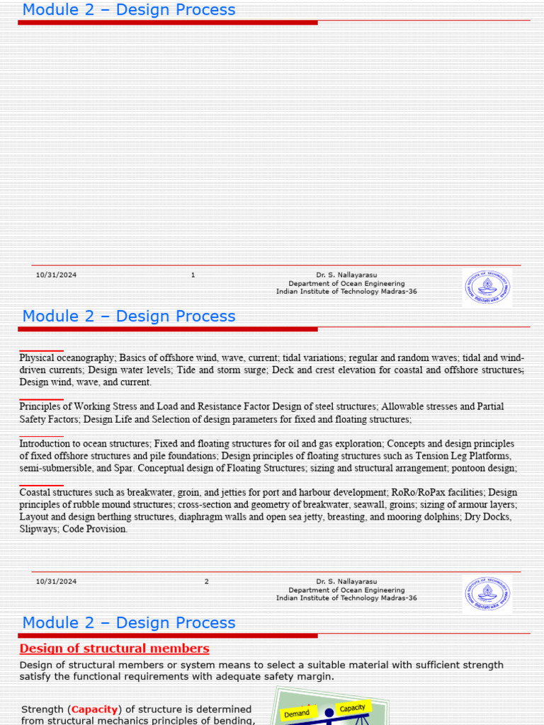 Marine Structure Design Guide | PDF | Strength Of Materials | Structural Load