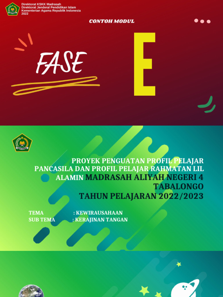 Modul P5RA Tema Kewirausahaan | PDF