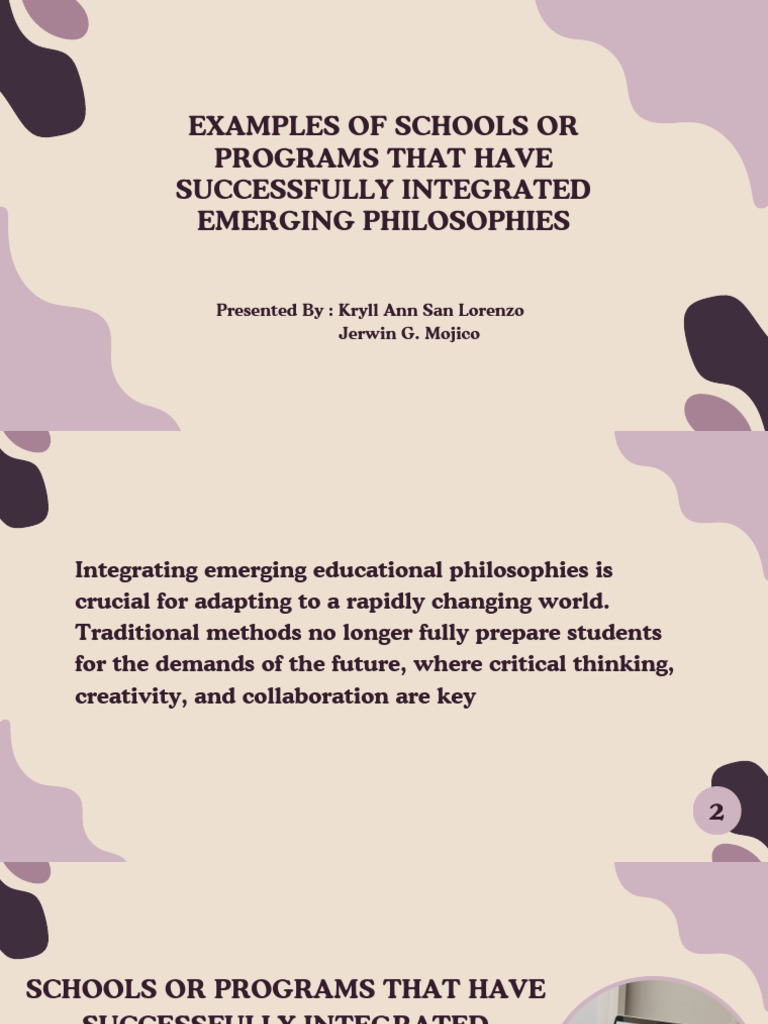 Examples of Schools or Programs That Have Successfully Integrated ...