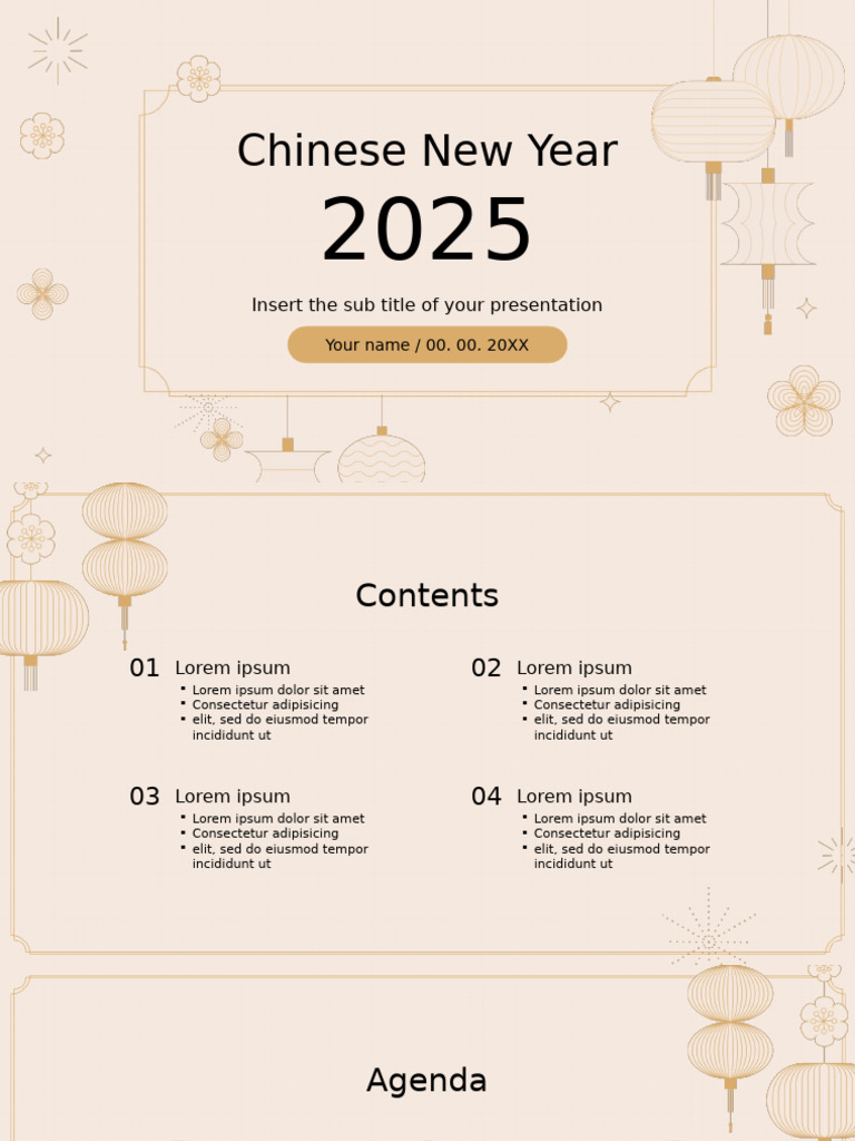 Chinese New Year 2025 - PPTMON | PDF