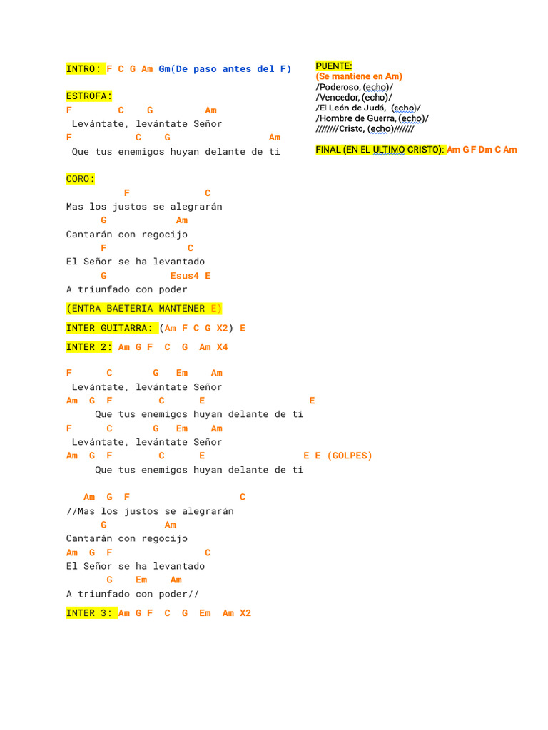 LEVANTATE SEÑOR | PDF