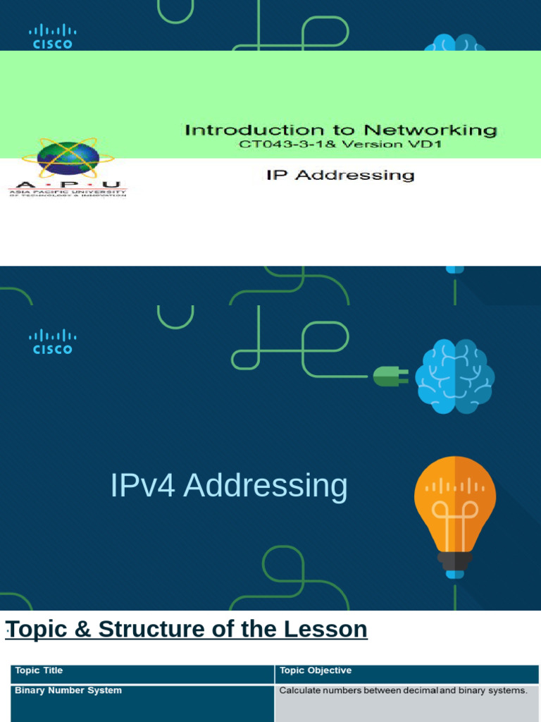 Chapter 3 IPv4 V2 | PDF | Ip Address | Computer Network