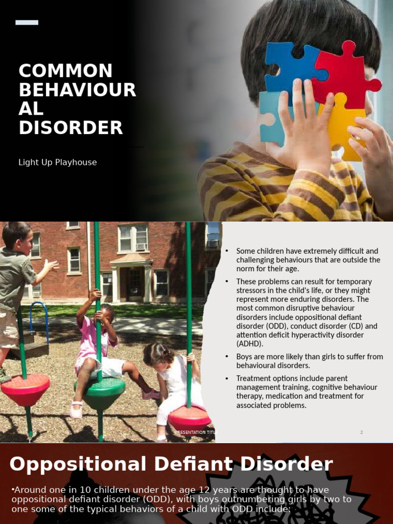 Behavioral Disorder | PDF | Autism | Attention Deficit Hyperactivity ...