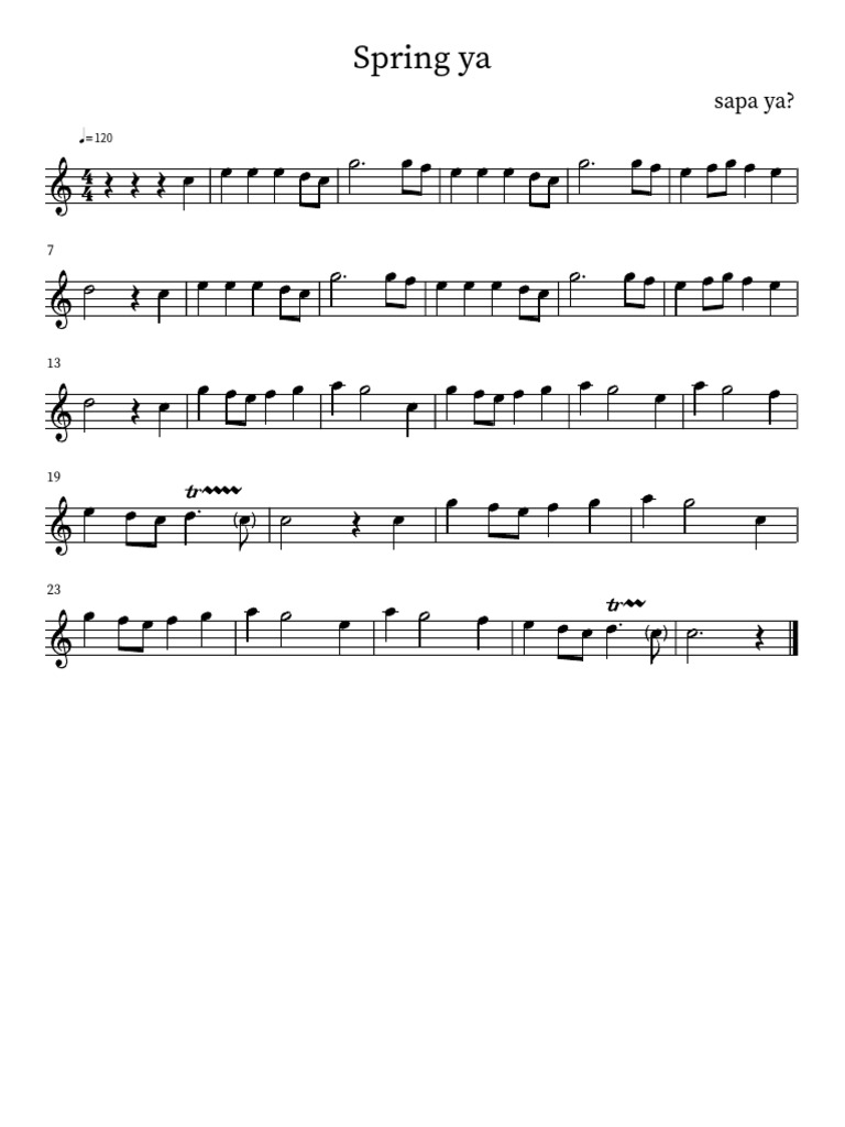 Flute 1 | PDF