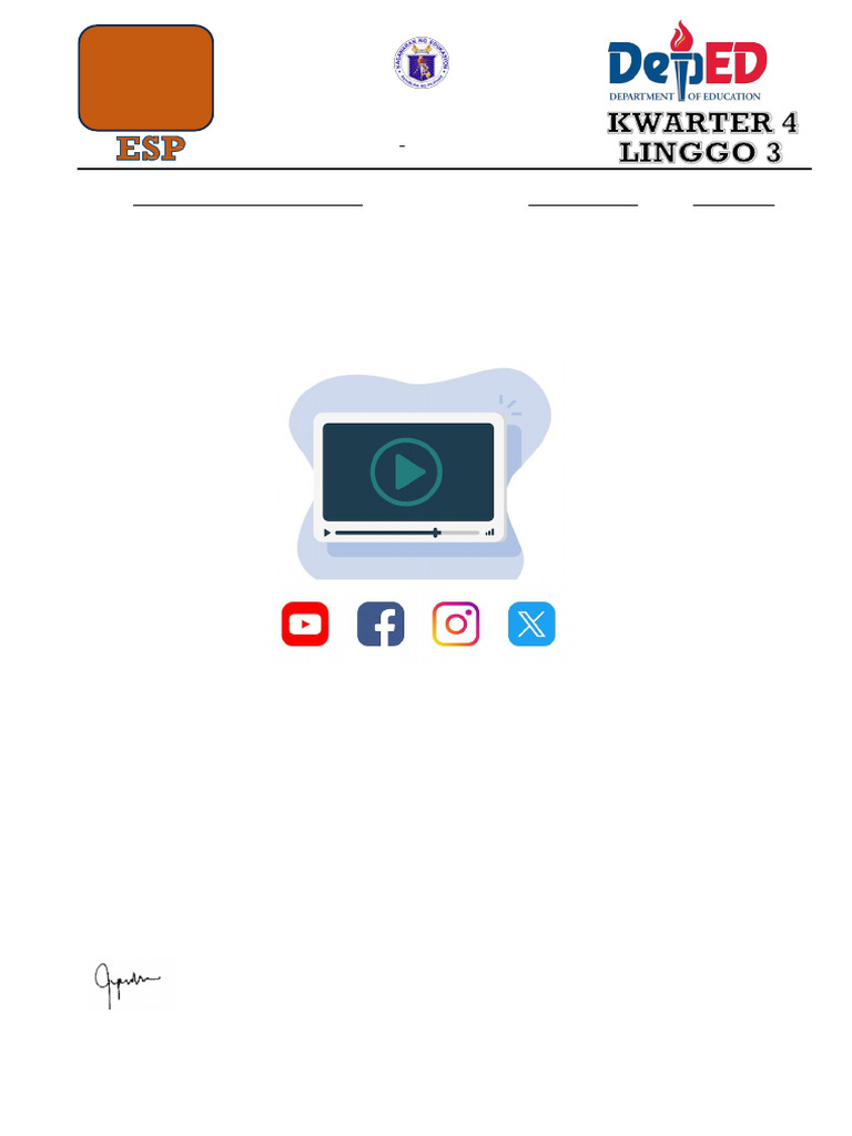 ESP 8 4th Quarter Week 3 DARIA | PDF