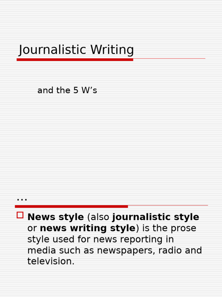 435345870-Journalistic-Writing-ppt | PDF