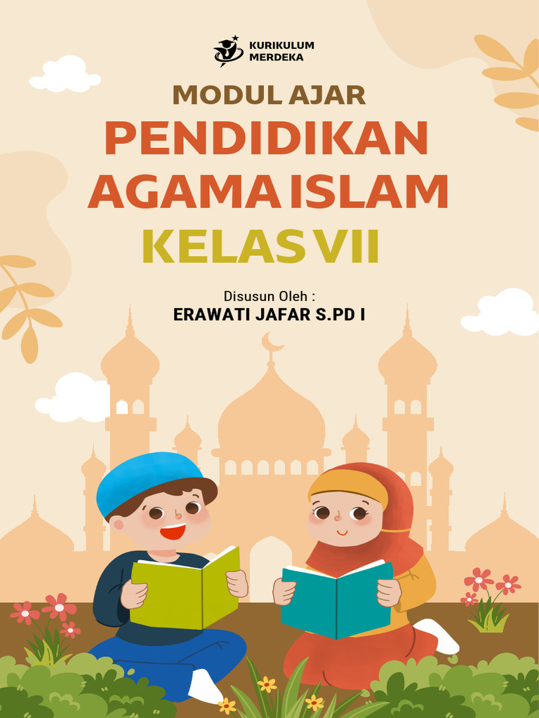 Sampul Buku Modul Ajar Pendidikan Agama Islam dan Budi Pekerti Oranye ...