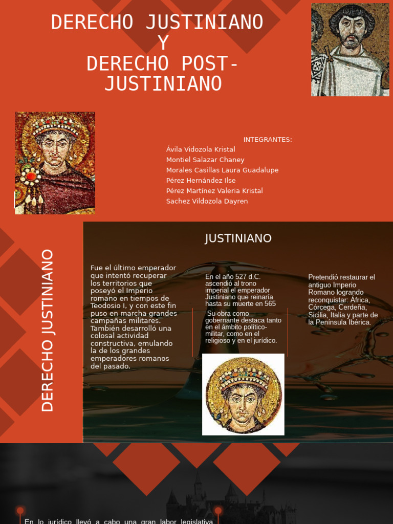 Derecho Justiniano y Post | PDF | Justiniano I | Ley romana