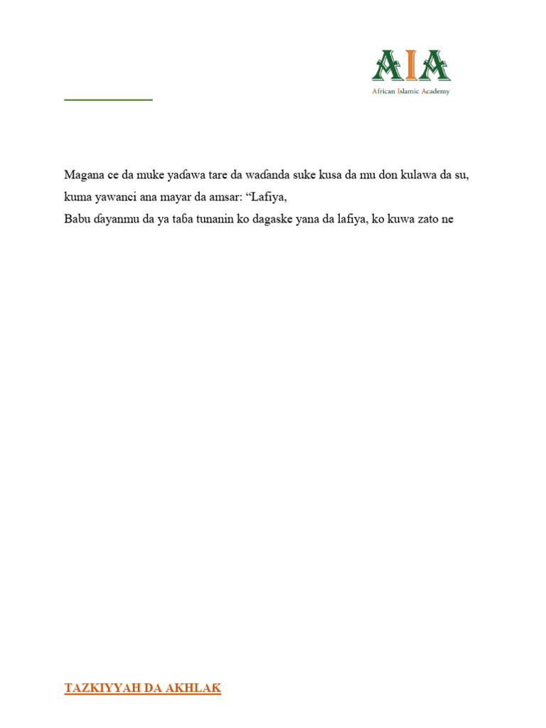 Rayuwar Zukata | PDF